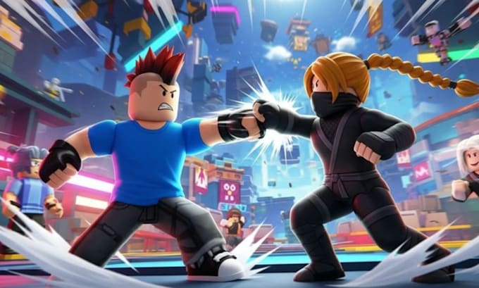 Crear creación completa de juegos en roblox, modelo roblox, animación ...