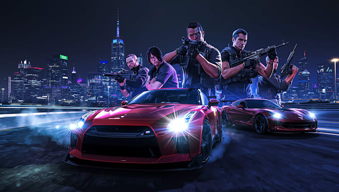 Do fivem cinematic server trailer loading screen gta5 rockstar editor by Ruby_allen1 | Fiverr