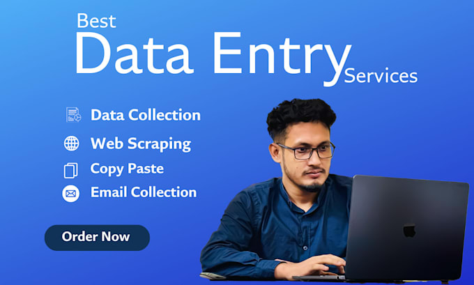 Do accurate data entry, data collection, web scraping, and excel data cleaning by Rabbi1999 | Fiverr