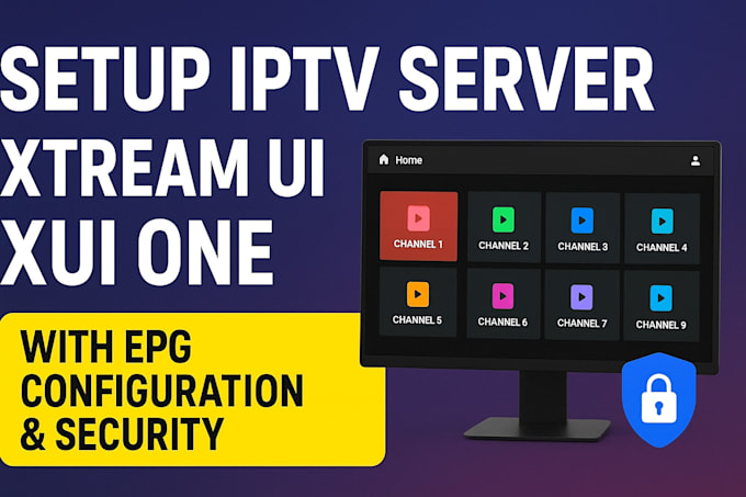 Setup iptv server, xtream ui, xui one, with epg configuration and ...