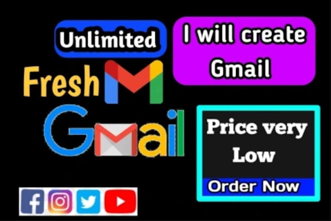 Create a verify email or gmail for business or personal use per hour by ...