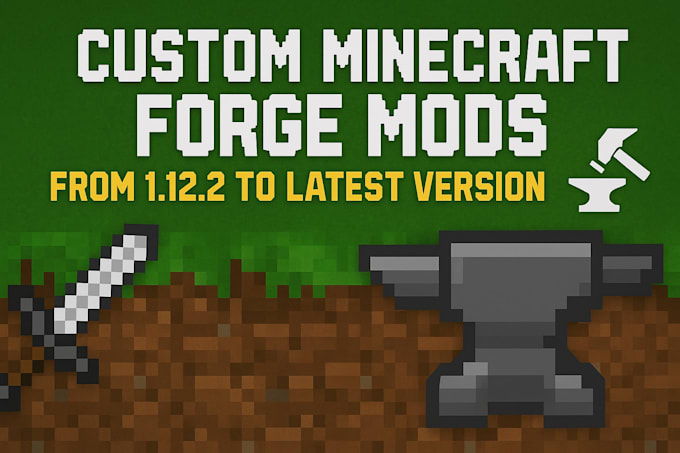 Create custom minecraft forge mods by Ginodev17 | Fiverr