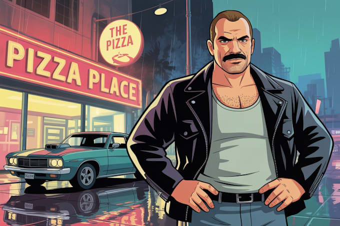 Draw gta style cartoon portrait from your photo asap by Losikauelo | Fiverr