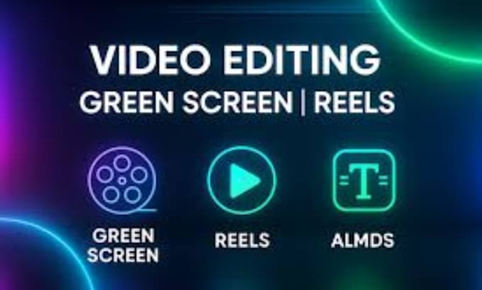 Professional green screen editing chroma key 3d text logo animation glitch edit by Roselinemary1 ...