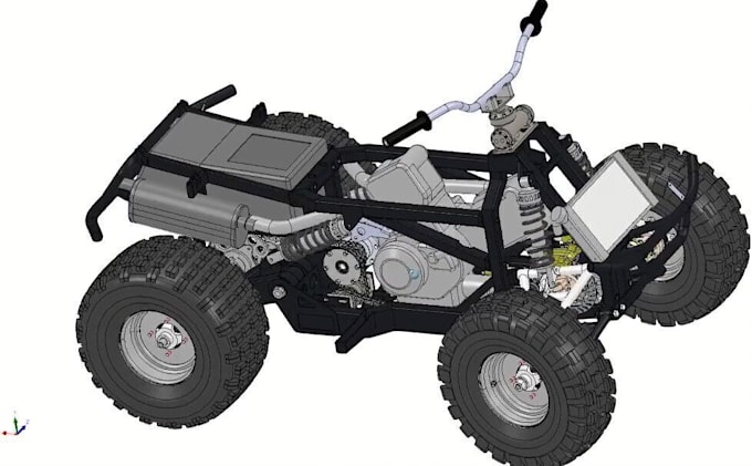 Create car or motorcycle part,atv for 3d print,cad vehicle model,step ...