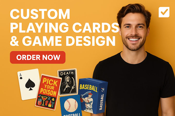 Design custom playing card adult party game box design drinking and ...
