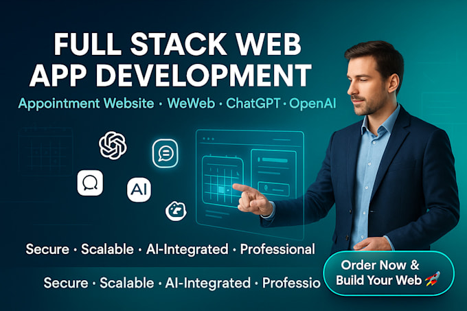 Build full stack web app appoinment website weweb using chat gpt with ...
