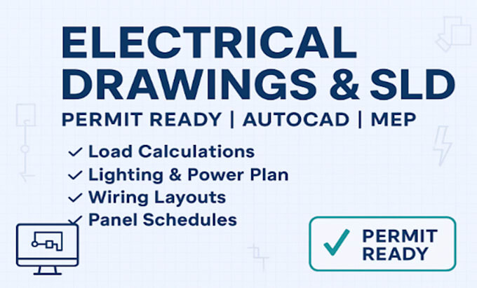 Design electrical drawings, single line diagrams, load calculation and ...