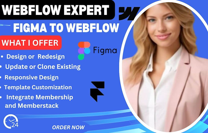Edit update clone develop webflow website migrate figma to webflow membership by Agnes_wills37 ...