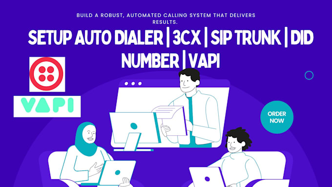 Configurar discador automático, número did 3cx, magnus, tronco sip, vapi ia n8n, telnyx spoofi