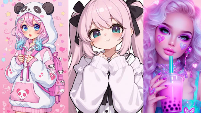 Create customize 3d vrchat avatars vrc characters vrm models for pc and ...
