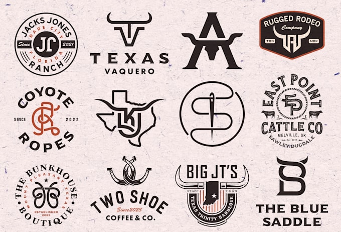 Create vintage minimalist ranch, farm , western cattle brand logo for ...