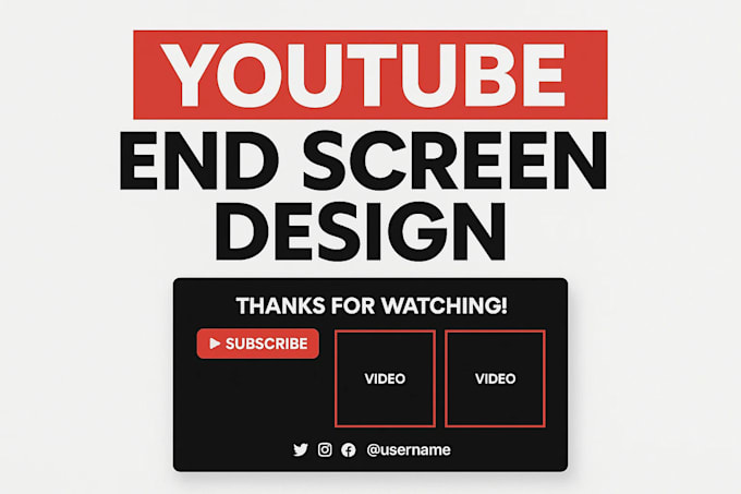Create engaging intro, outro, end screens for your youtube video by ...