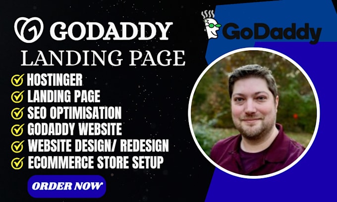 Design a high converting godaddy landing page that is fast and mobile ...