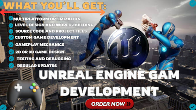 Do unreal engine game development, develop unreal engine game, ue5 ...