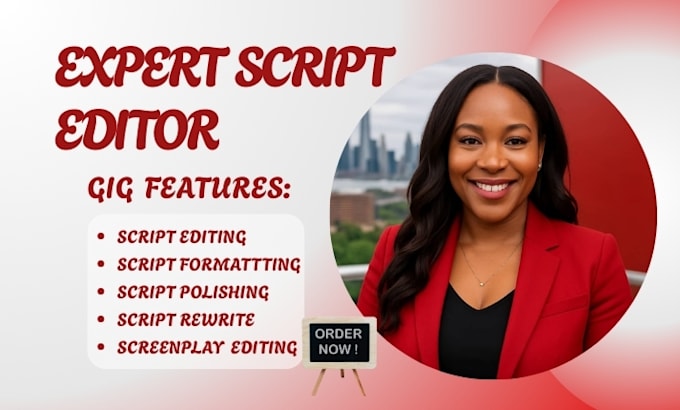 Be script editor, script proofreader, format movie script, screenplay ...