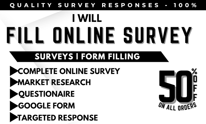 Fill online survey, create typeform, google forms, jotform survey by ...