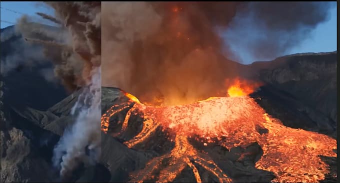 Visual effects, fire explosion, destruction, smoke, flame, vfx special ...