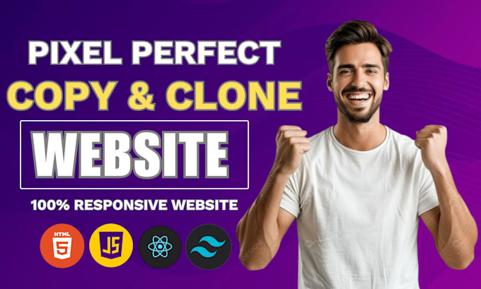 Copy, clone, duplicate website in html, css using bootstrap, tailwind css by Backend_dev123 | Fiverr