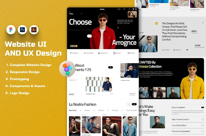 Create figma website ui ux design, mobile app design by Anoshakhan649 ...