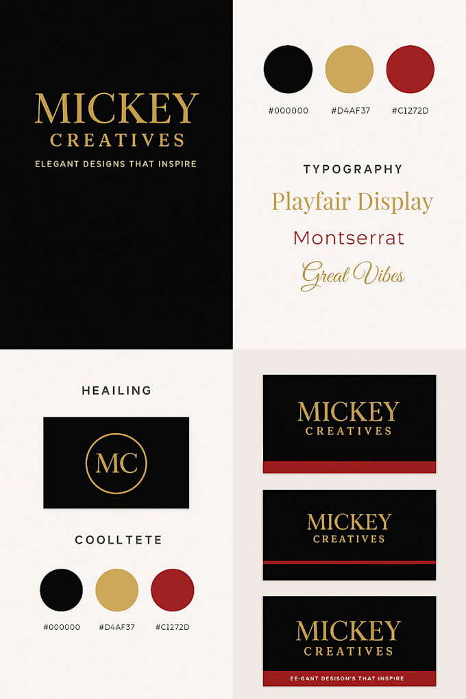 A brand identity with a modern logo and website by Itsmicke | Fiverr
