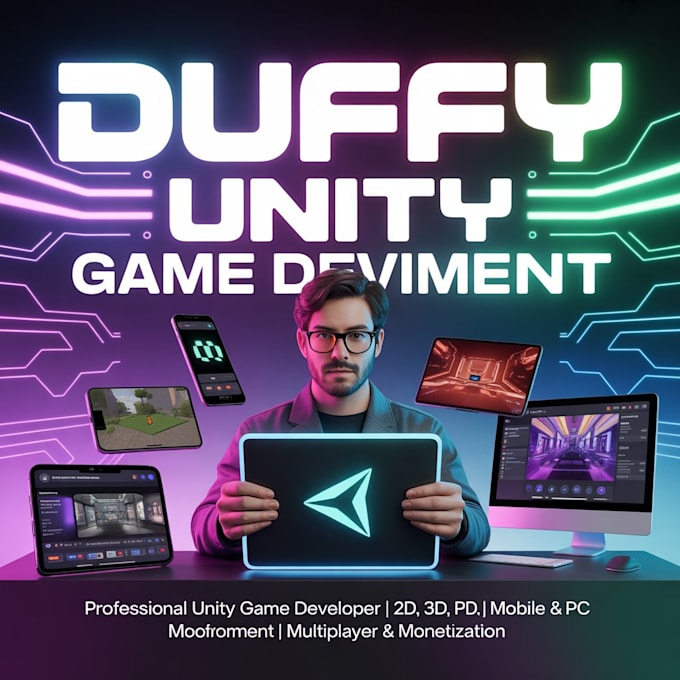 Be your unity game developer for 2d, 3d, and mobile game development by Hailey_duffy | Fiverr