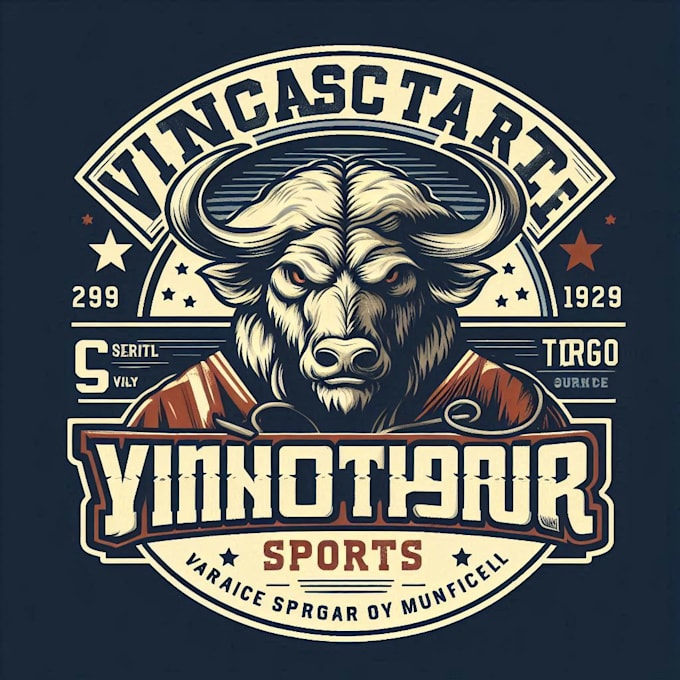 Make a vintage minotaur sports mascot logo t shirt design by Caniy_101 ...