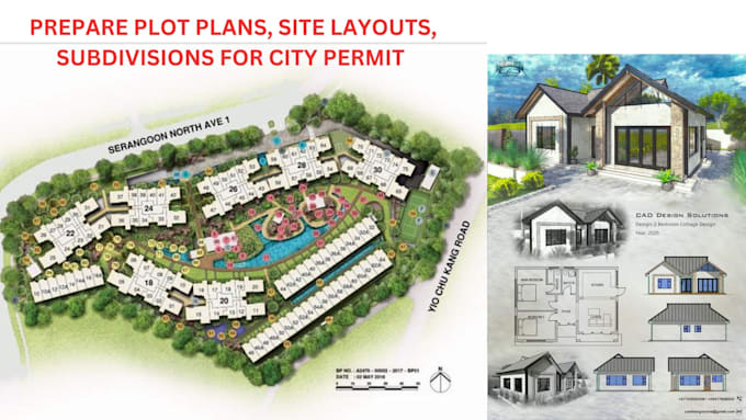 Préparer des plans de lotissement, des aménagements de site et des subdivisions pour permis en ville