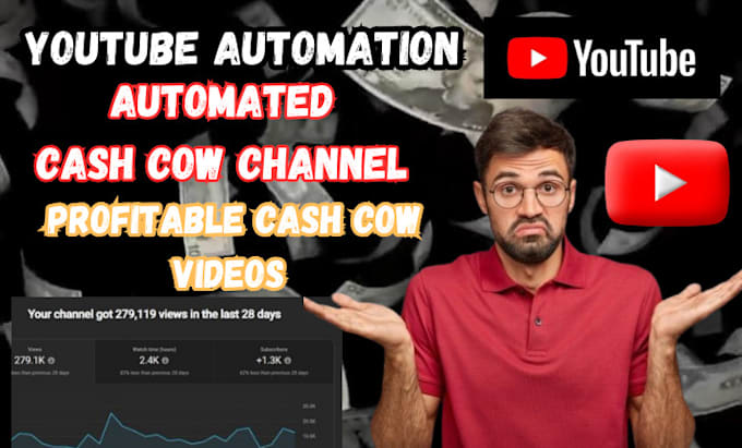 Setup youtube scratch, channel ads, automated cash cow channel, cash ...