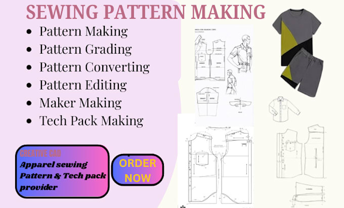 Be your clothing sewing pattern maker grading and for types of any ...