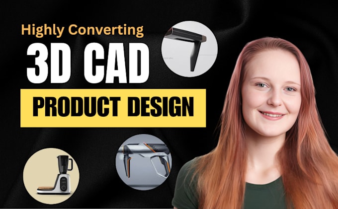 Design high quality 3d cad model and 3d cad designs using solidworks by ...