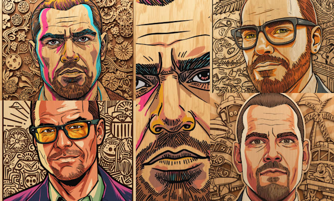 Draw gta style vector cartoon portrait from your photo by Alice_pete ...