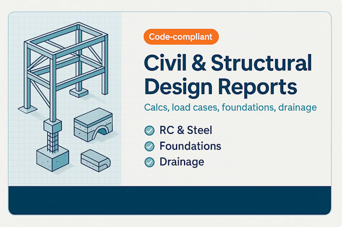 Technical analysis and design reports for civil engineering by Mercyk ...