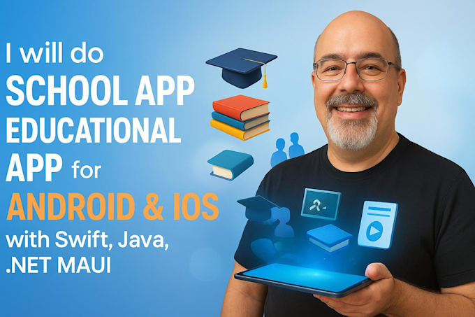 Do school app educational app for android ios device with swift java maui by Tomdell132 | Fiverr