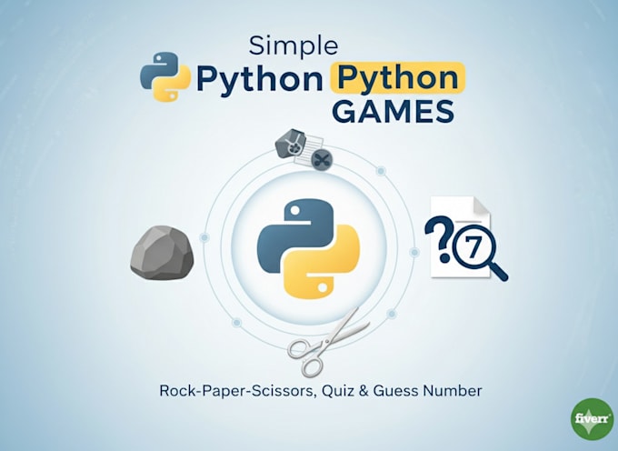 Create custom python games with gui and exe conversion by Mohamed_salem25 | Fiverr