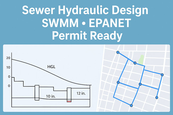 Draft stormwater, sewer networks with hydraulic analysis in swmm and ...
