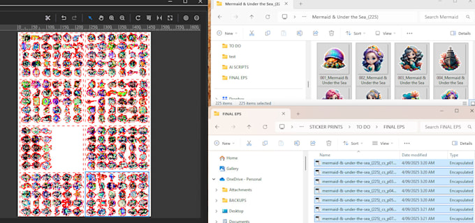 Bulk print printable sticker sheets ready for print and cut by ...