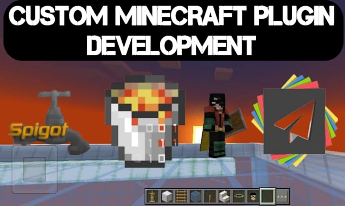 Create custom minecraft plugin for paper, spigot, java, bedrock, smp ...