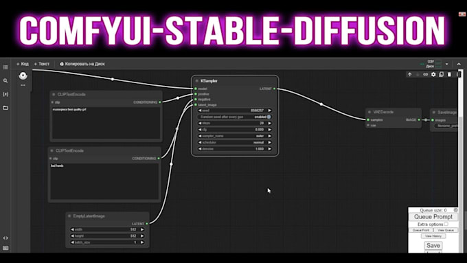 Crear un flujo de trabajo de comfyui nsfw con flux, lora, controlnet y stable diffusion
