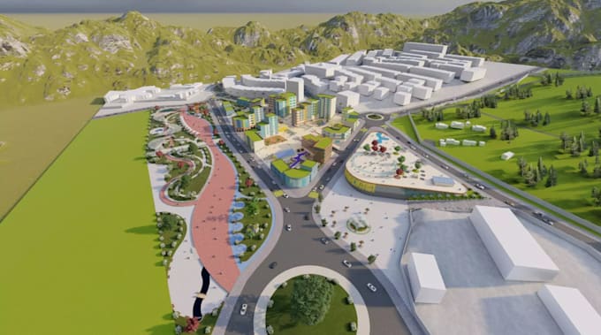 Draft urban planning, real estate, master plan, site plan and landscape render by Jsn_lamt | Fiverr