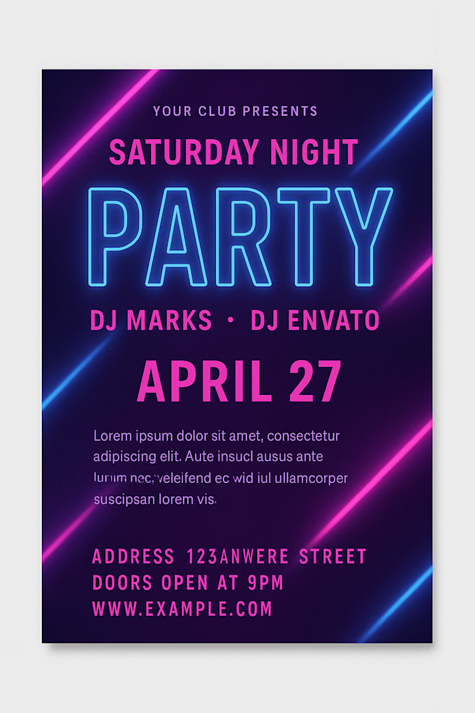 Create modern and eye catching flyers for print and digital use by ...