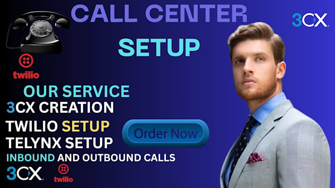 Set up 3cx call center with did number sip trunk call queue by Johnjames2025 | Fiverr