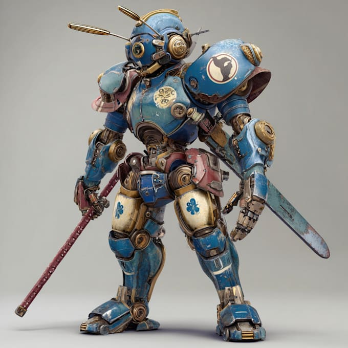 Draw custom robot, mecha, character by Prismalorae | Fiverr