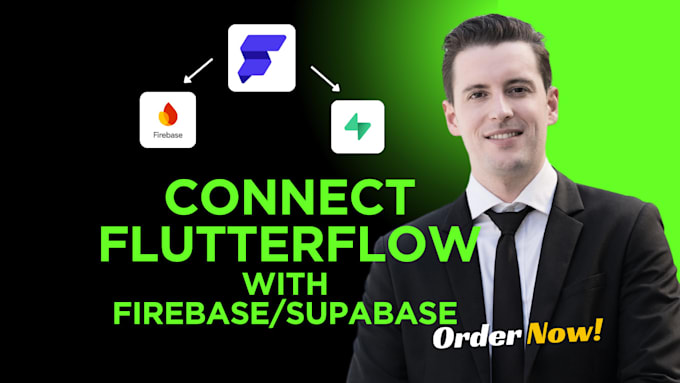Configura y ajusta el backend de tu app en flutterflow con supabase o firebase