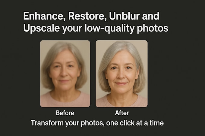 Enhance restore unblur and upscale your low quality photos by Akuesson ...