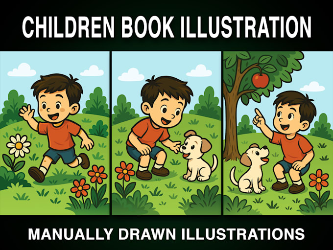 Draw children book and storybook illustrations for kids by Designsproch ...