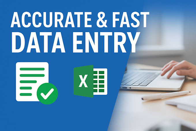 Do accurate data entry and typing work by Jeba_liya | Fiverr