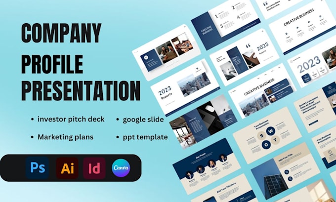 Design company profile presentation investor pitch deck, webiner ppt ...