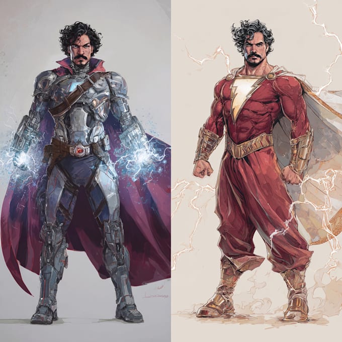 Create scifi, fantasy, superhero character design by Prammeost | Fiverr