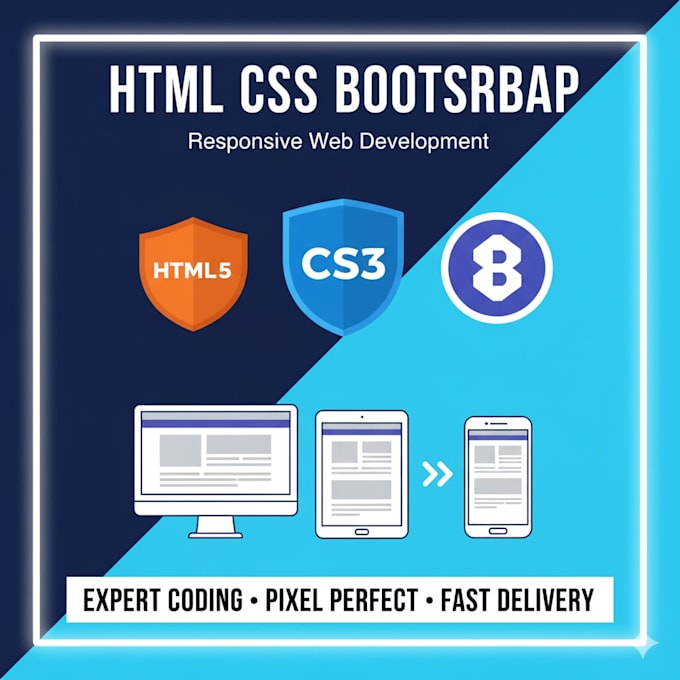 Design a responsive website using html, css, bootstrap by Mishal_princess | Fiverr